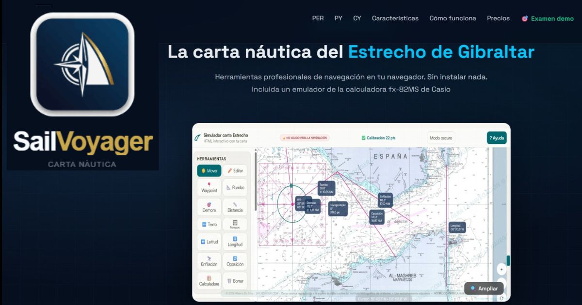 Cómo leer una carta náutica: rumbos, demoras y distancias · SailVoyager
